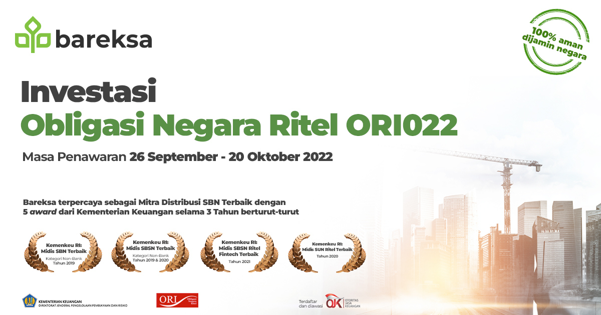 Investasi ORI022 (2022) - Surat Berharga Negara | Bareksa