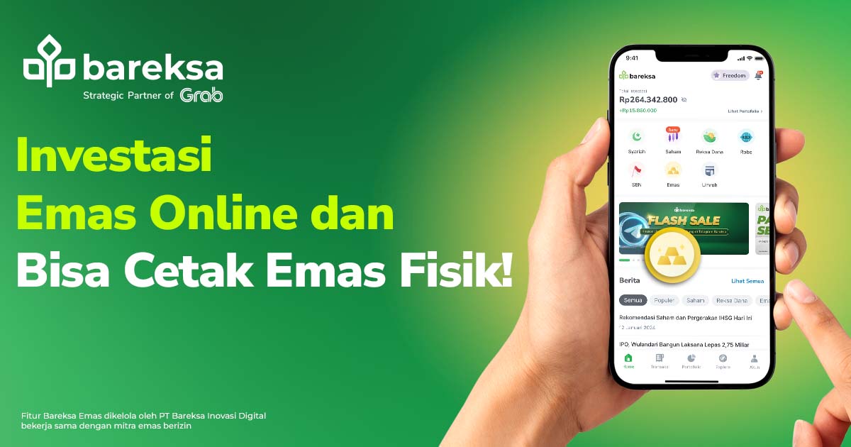 Aplikasi Investasi Emas Bareksa Beli Emas Online Terpercaya