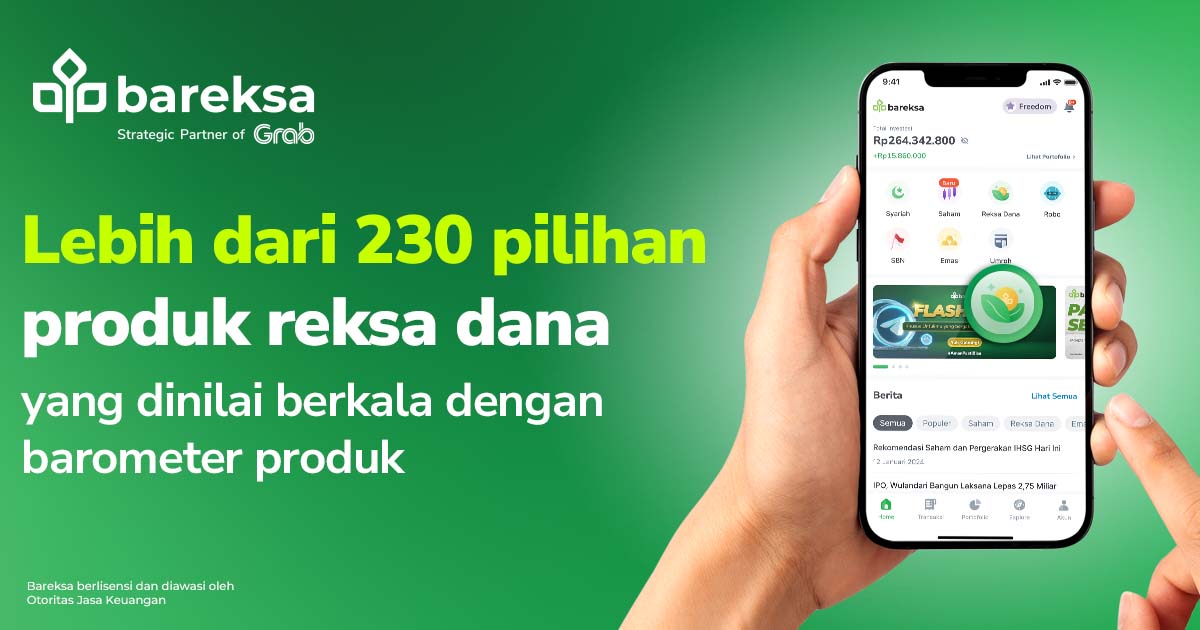 Aplikasi Investasi Reksadana Bareksa Terlengkap Diawasi OJK