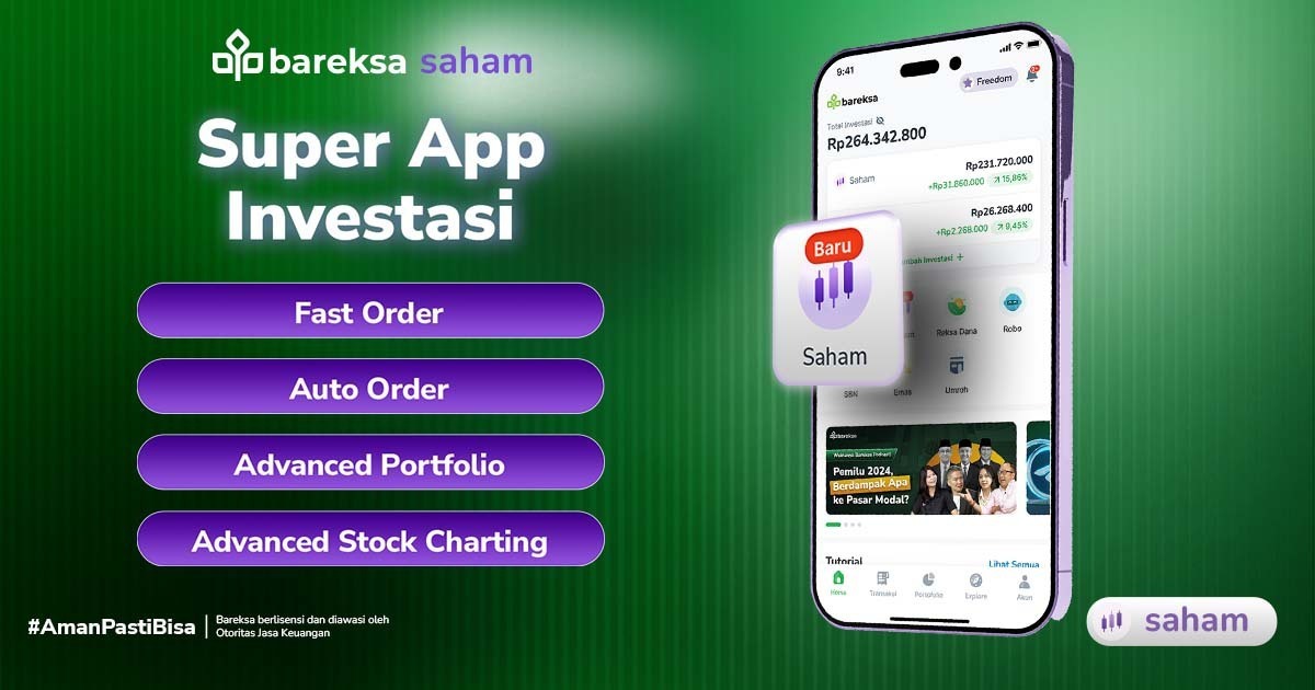 Aplikasi Investasi Saham Bareksa Aman dan Terpercaya